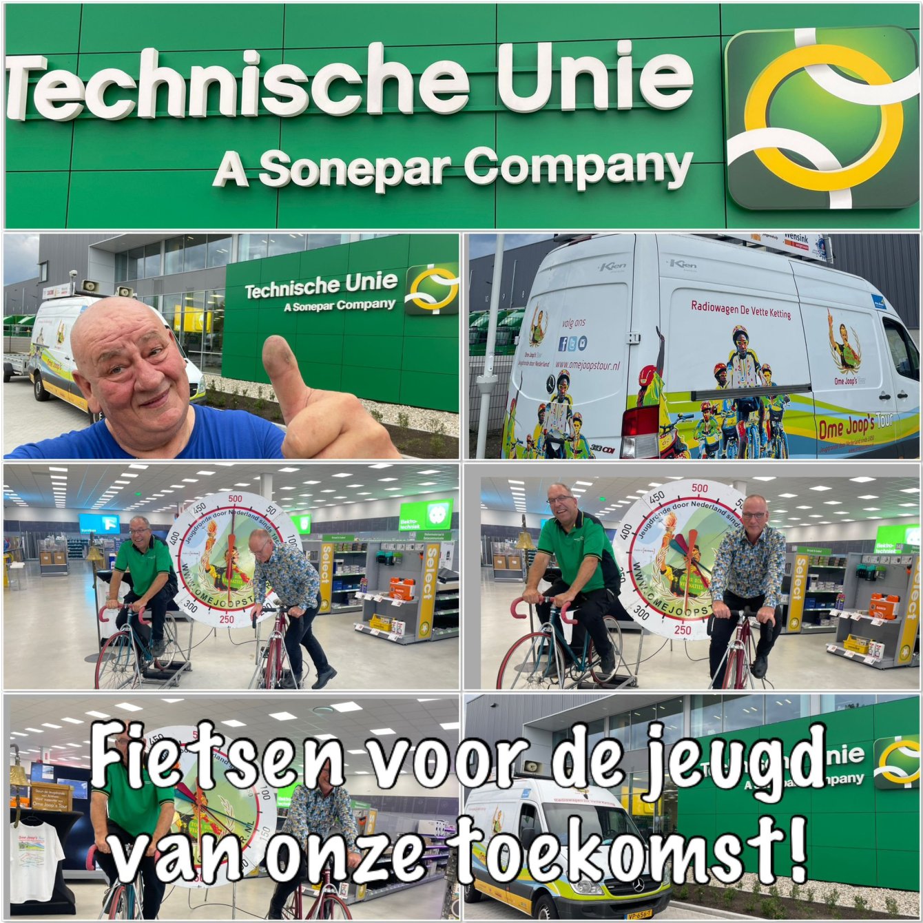 Ome Joops Tour feliciteert Technische Unie Arnhem | Nieuws | Ome Joops tour